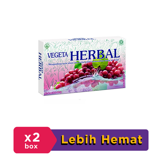 Vegeta Herbal 2 Box (6 Sachet/Box) - Hemat Borongan - Kegunaan, Efek ...