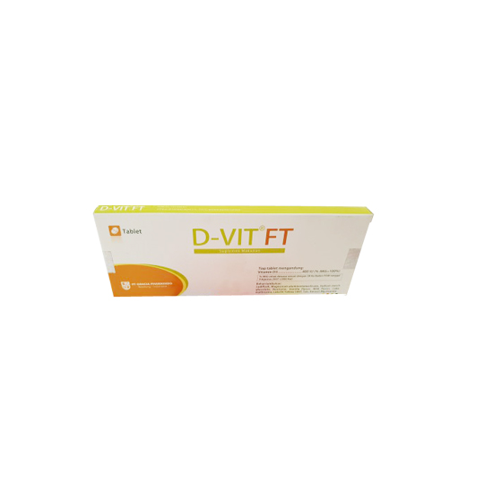 D-Vit FT 400 IU 10 Tablet - Kegunaan, Efek Samping, Dosis dan Aturan ...