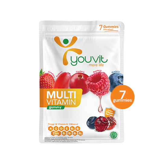 Youvit Gummy Rasa Mix Berri 7 Tablet - Kegunaan, Efek Samping, Dosis dan Aturan Pakai - Halodoc
