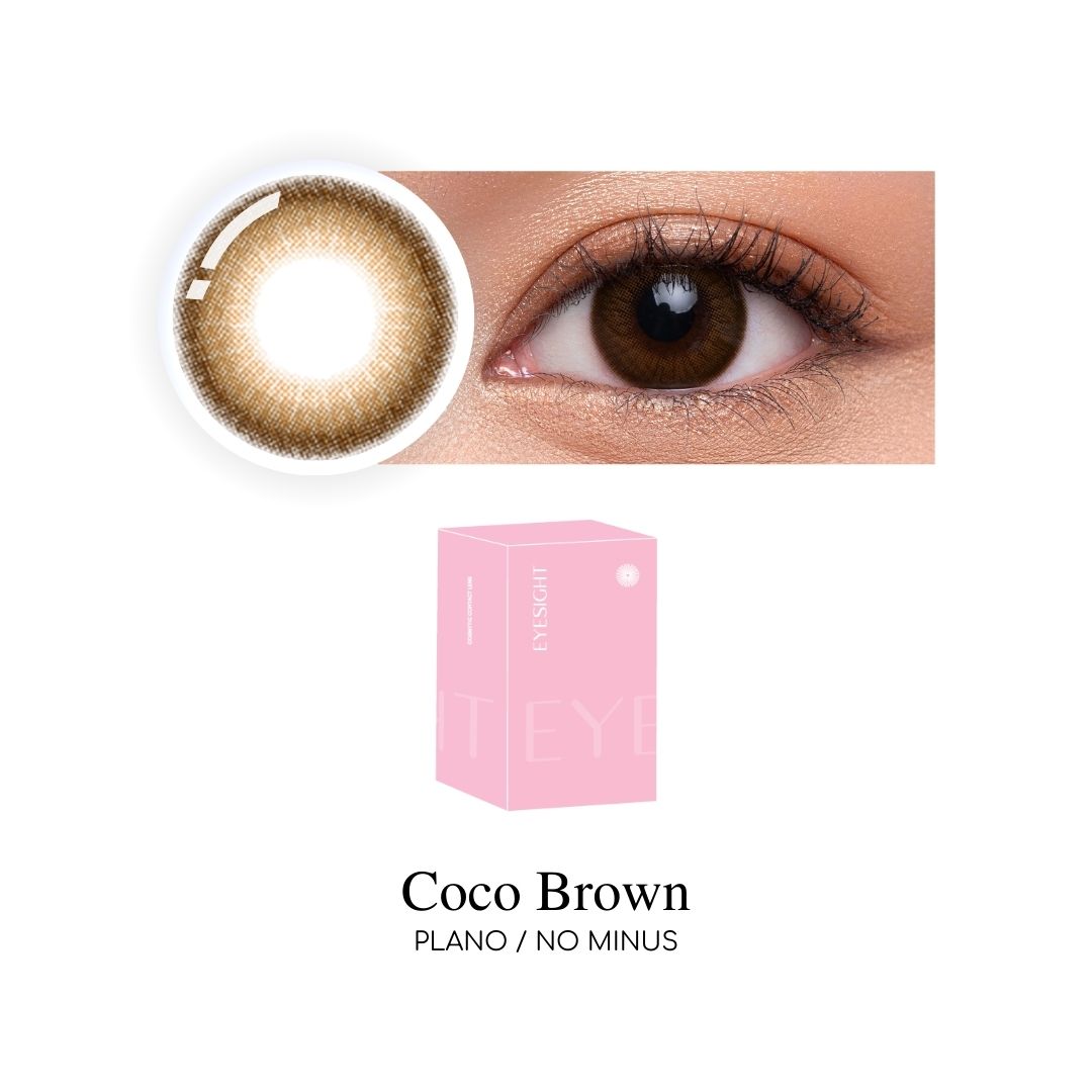 Eyesight EOS Coco Brown Softlens Plano/No Minus - Kegunaan, Efek ...