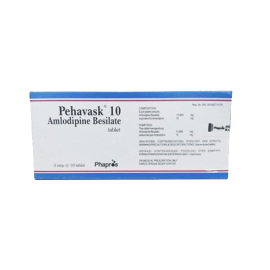 Pehavask 10 mg 10 Tablet - Kegunaan, Efek Samping, Dosis dan Aturan ...