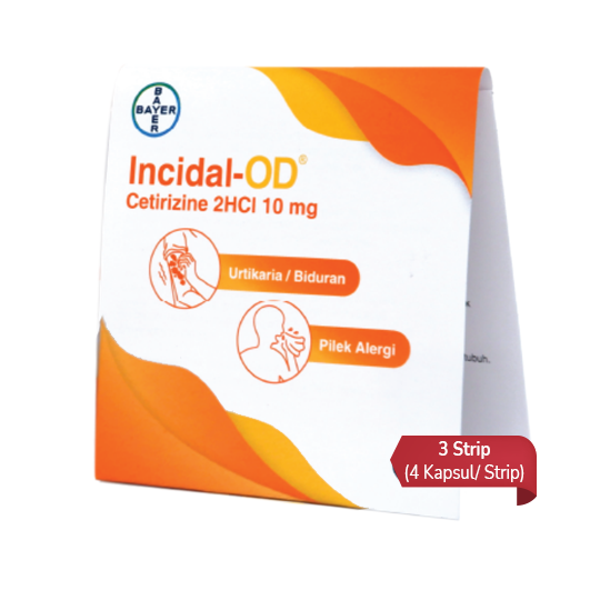 Incidal-OD 3 Strip (4 Kapsul/Strip) - Hemat Borongan - Kegunaan, Efek ...