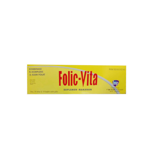 Folic Vita 10 Tablet - Kegunaan, Efek Samping, Dosis dan Aturan Pakai ...