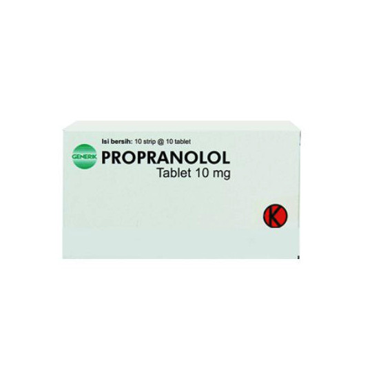 Propranolol 10 mg 3 Strip (10 Tablet/Strip) - Obat Rutin - Kegunaan ...