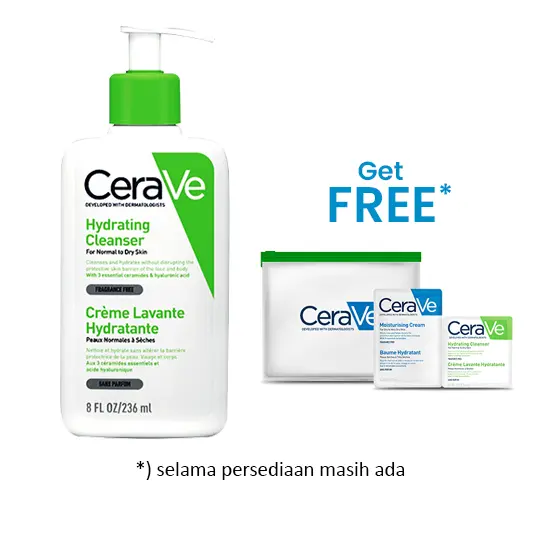 CeraVe Hydrating Cleanser 236 ml - Kegunaan, Efek Samping, Dosis dan Aturan Pakai - Halodoc