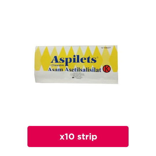 Aspilets 10 Strip (10 Tablet/Strip) - Obat Rutin - Kegunaan, Efek ...