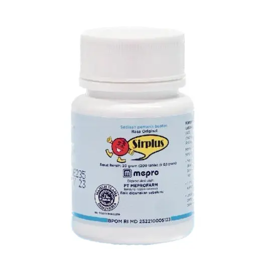 Sirplus Original 200 Tablet - Kegunaan, Efek Samping, Dosis dan Aturan ...