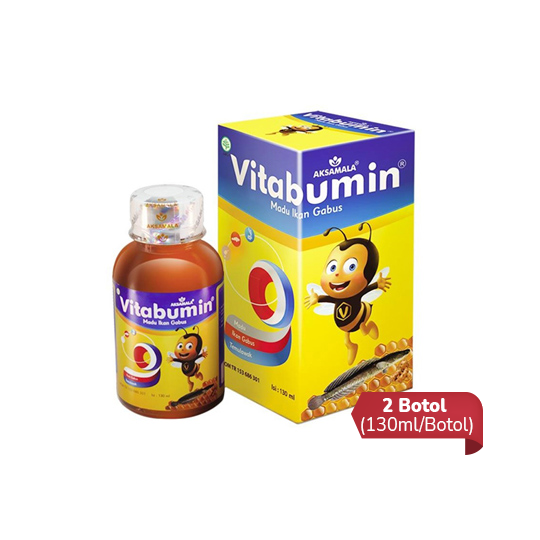 Vitabumin Madu Ikan Gabus Sirup 130 ml 2 Botol - Hemat Borongan ...