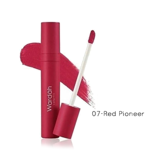Wardah Colorfit Velvet Matte Lip Mousse 07 Red Pioneer - Kegunaan, Efek ...
