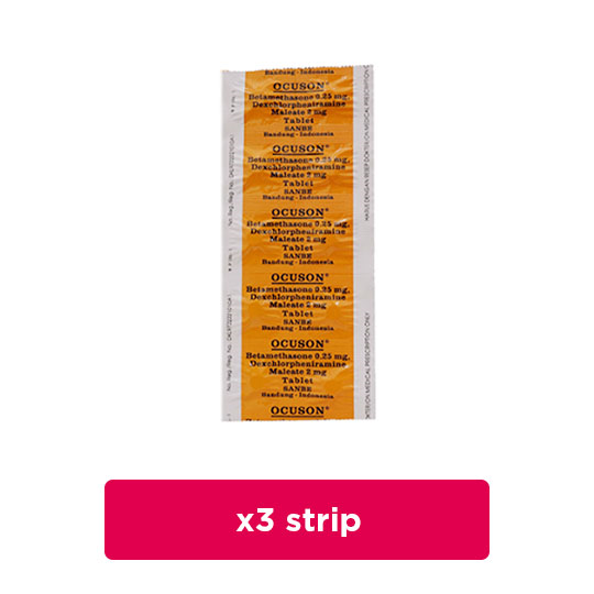 Ocuson 3 Strip (10 Tablet/Strip) - Hemat Borongan - Kegunaan, Efek ...