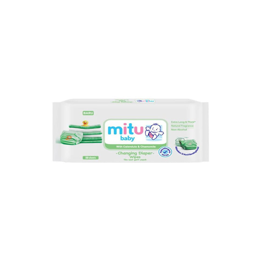 Mitu Baby Wipes Changing Diapers White 50 Pieces - Kegunaan, Efek ...