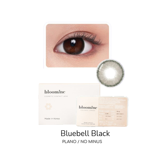 Eyesight Bloominc Bluebell Black Softlens Plano/No Minus - Kegunaan ...