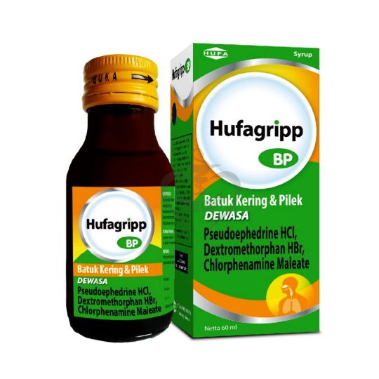 Hufagripp BP Dewasa Sirup 60 ml - Kegunaan, Efek Samping, Dosis dan ...