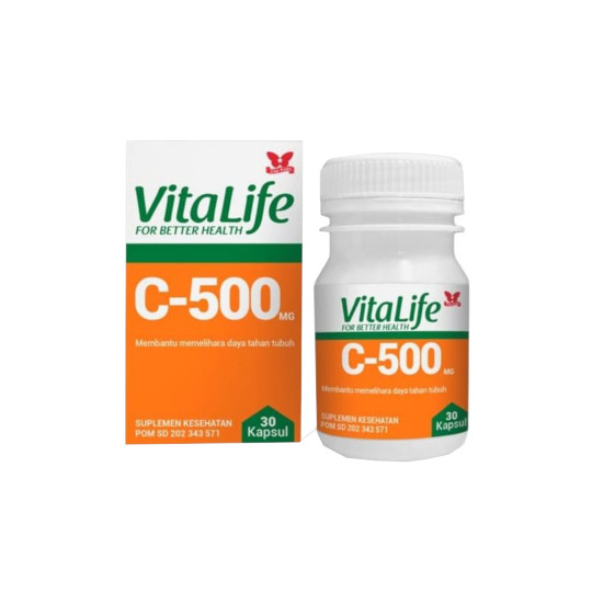 Vitalife C-500 30 Kapsul - Kegunaan, Efek Samping, Dosis dan Aturan ...