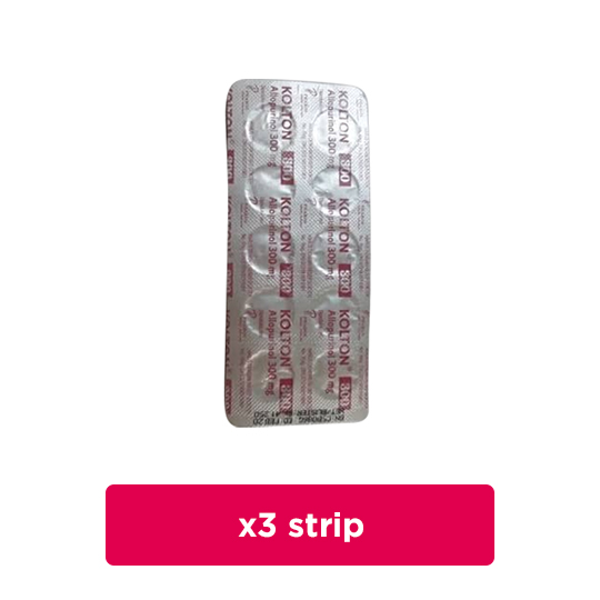 Kolton 300 mg 3 Strip (10 Tablet/Strip) - Hemat Borongan - Kegunaan, Efek Samping, Dosis dan ...