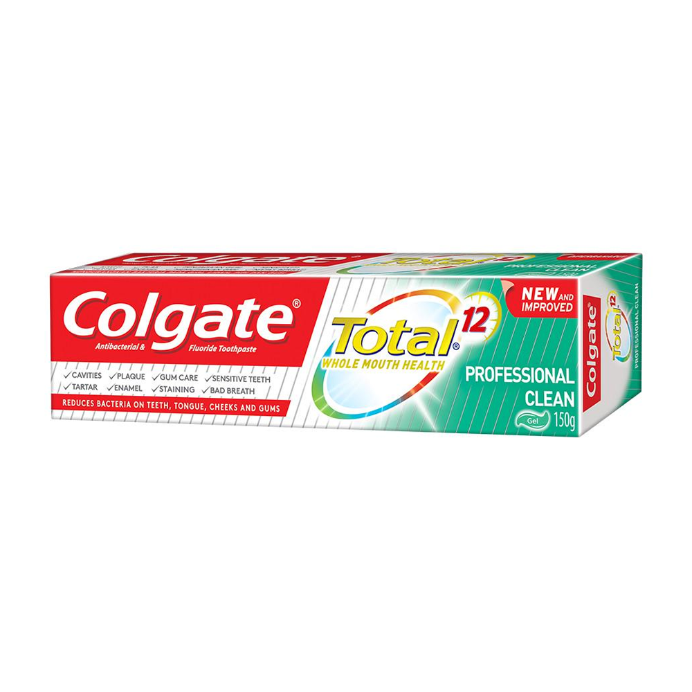 Colgate Total Professional Clean Gel Toothpaste 150 g - Kegunaan, Efek ...