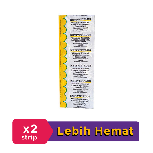 Retivit Plus 2 Strip (10 Kaplet/Strip) - Hemat Borongan - Kegunaan ...