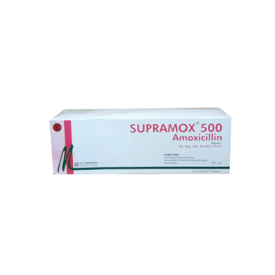 Supramox 500 mg 10 Kapsul - Kegunaan, Efek Samping, Dosis dan Aturan ...
