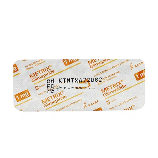 Metrix 1 mg 10 Tablet - Kegunaan, Efek Samping, Dosis dan Aturan Pakai ...