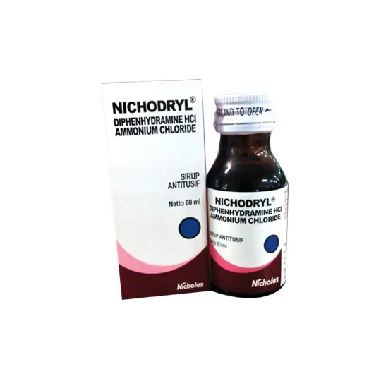 NICHODRYL SIRUP 60 ML - Kegunaan, Efek Samping, Dosis dan Aturan Pakai ...