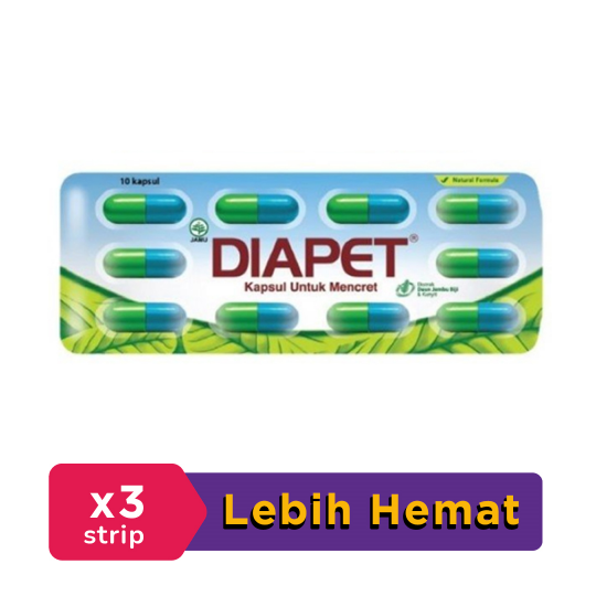 Diapet 3 Strip (10 Kapsul/Strip) - Hemat Borongan - Kegunaan, Efek ...