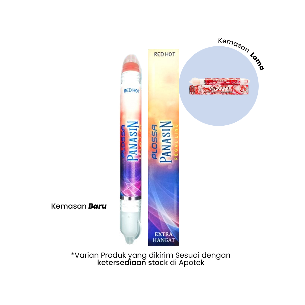 Plossa Inhaler & Roll On Red Hot/ Panasin Pegal Linu Red Hot 8 ml ...