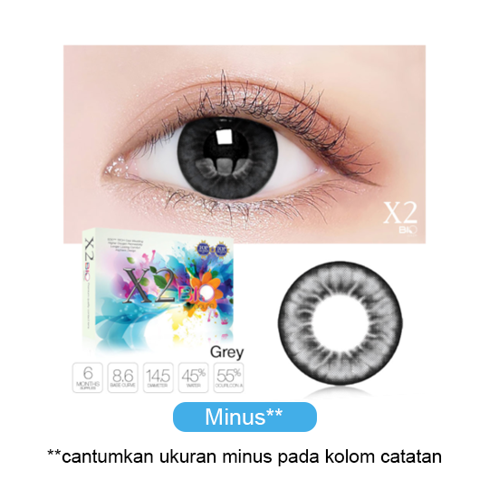 X2 Bio Color Grey 2 Color Softlens Minus - Kegunaan, Efek Samping ...