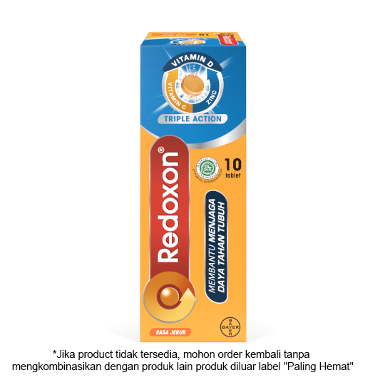 Redoxon Triple Action 10 Tablet - Paling Hemat - Kegunaan, Efek Samping ...
