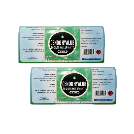 Cendo Hyalub Minidose 0.6 ml 2 Strip (5 Botol/Strip) - Hemat Borongan ...