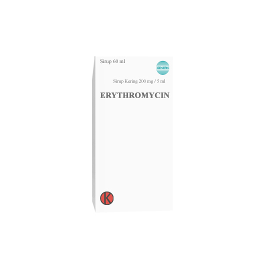 Erythromycin Sirup Kering 60 ml - Kegunaan, Efek Samping, Dosis dan ...