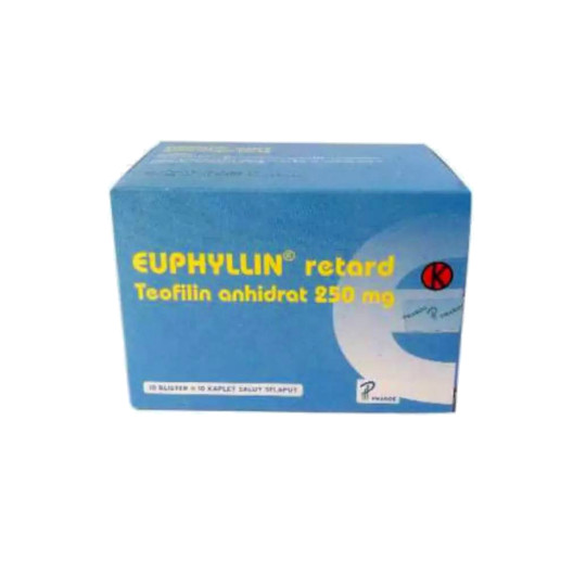 Euphyllin Retard 250 mg 3 Strip (10 Tablet/Strip) - Obat Rutin ...
