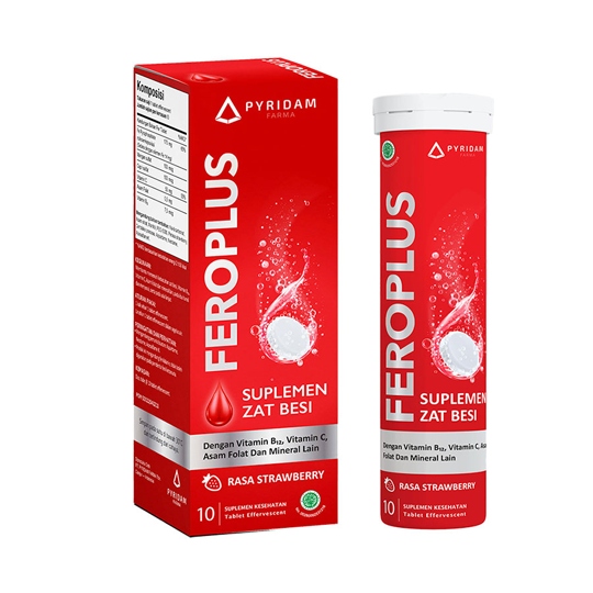 Feroplus 10 Tablet Effervescent - Kegunaan, Efek Samping, Dosis dan Aturan Pakai - Halodoc