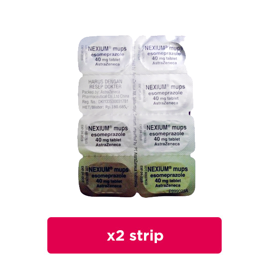 Nexium Mups 40 mg 2 Strip (7 Tablet/Strip) - Hemat Borongan - Kegunaan ...