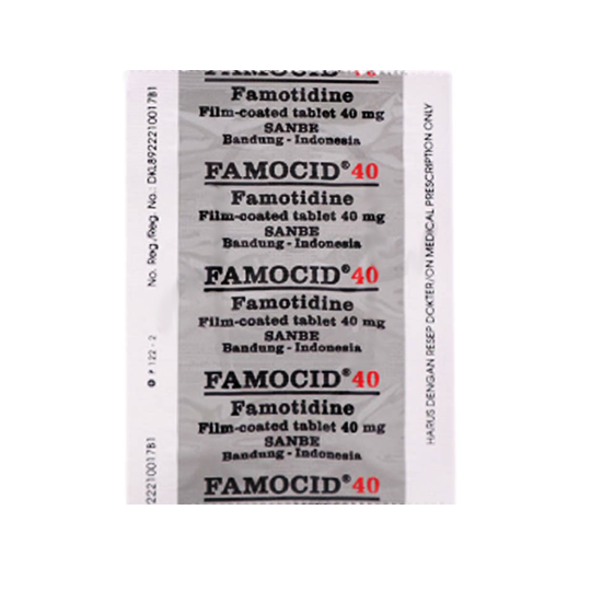 Famocid 40 mg 6 Tablet - Kegunaan, Efek Samping, Dosis dan Aturan Pakai ...