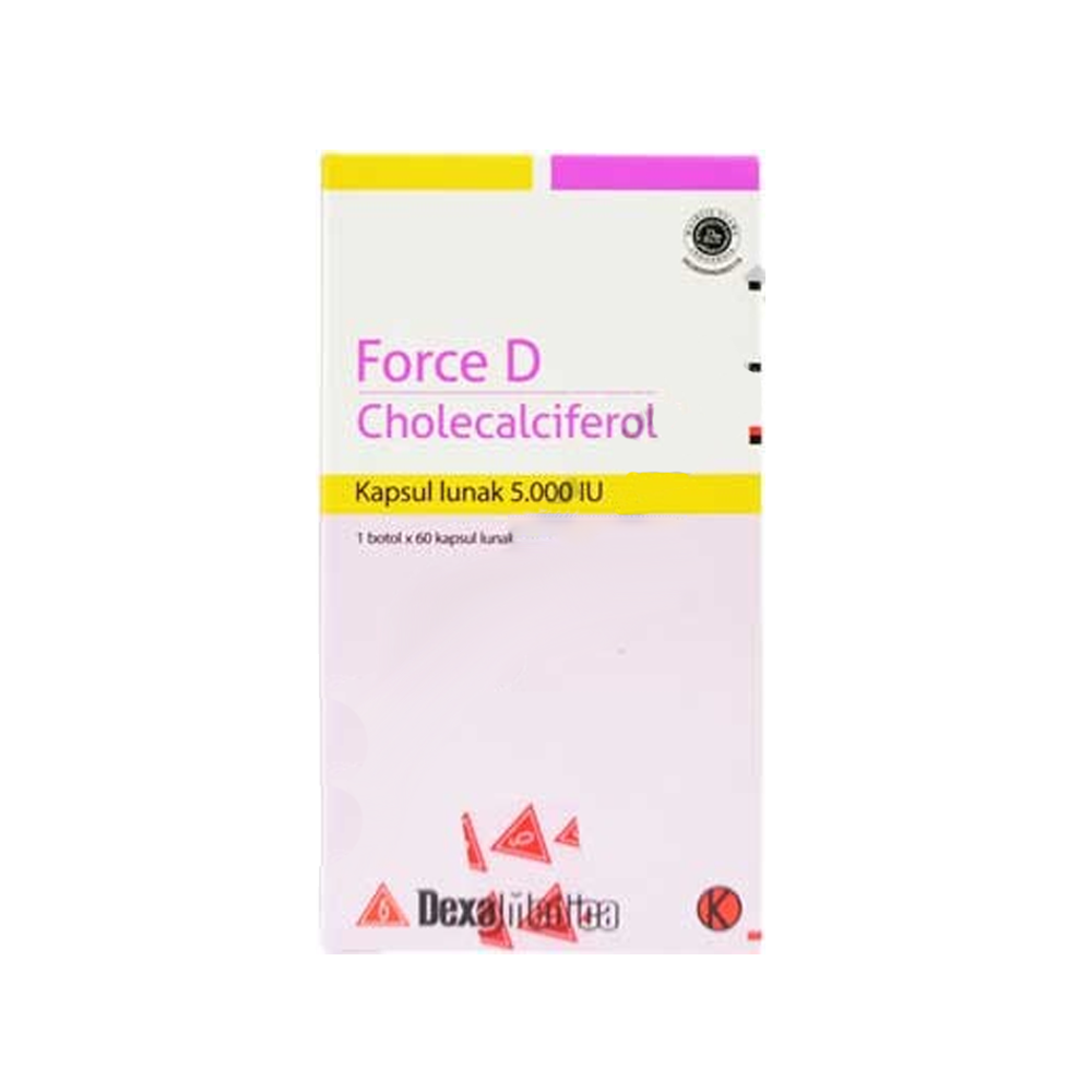 Force D Vitamin D3 5000 IU 60 Kapsul Lunak - Kegunaan, Efek Samping ...