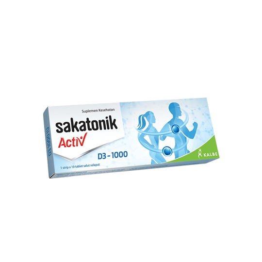 Sakatonik Activ D3 1000 IU 10 Tablet - Kegunaan, Efek Samping, Dosis ...