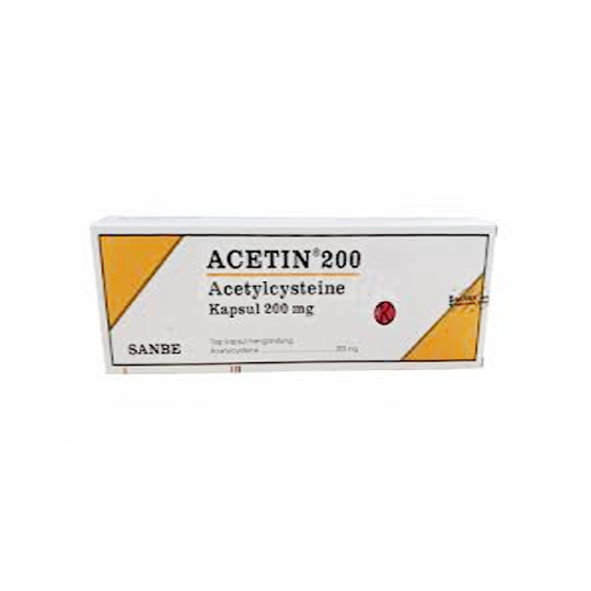 Acetin 200 mg 10 Kapsul - Kegunaan, Efek Samping, Dosis dan Aturan ...