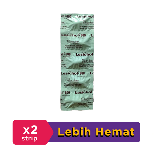 Lesichol 600 mg 2 Strip (5 Kapsul/Strip) - Hemat Borongan - Kegunaan ...