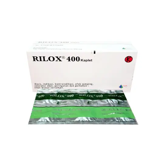 RILOX 400 MG 6 Kaplet - Kegunaan, Efek Samping, Dosis dan Aturan Pakai ...