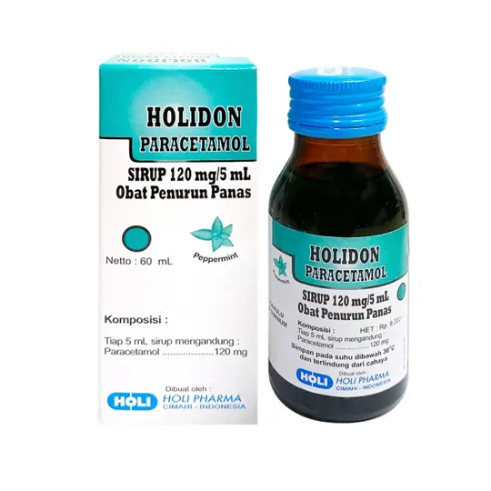 Holidon 120 mg/5 ml Sirup 60 ml - Kegunaan, Efek Samping, Dosis dan Aturan Pakai - Halodoc