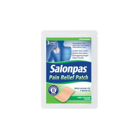 Salonpas Pain Relief Patch 3 Lembar - Kegunaan, Efek Samping, Dosis dan ...