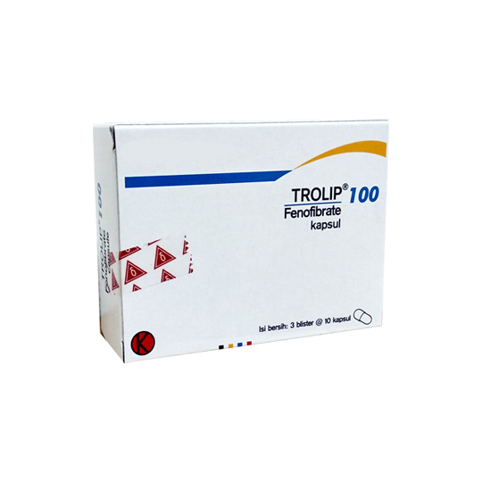 Trolip 100 mg 3 Strip (10 Kapsul/Strip) - Obat Rutin - Kegunaan, Efek ...