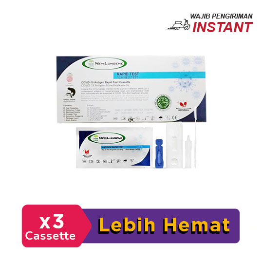 Clungene Covid-19 Antigen Rapid Test Cassette 3 Kit - Hemat Borongan ...