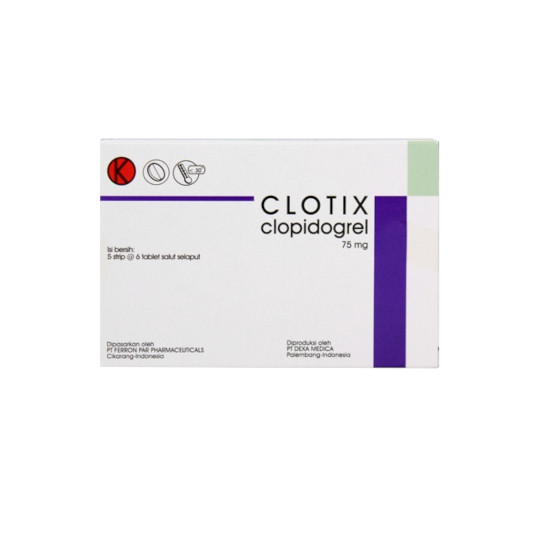 Clotix 75 mg 6 Tablet - Kegunaan, Efek Samping, Dosis dan Aturan Pakai ...