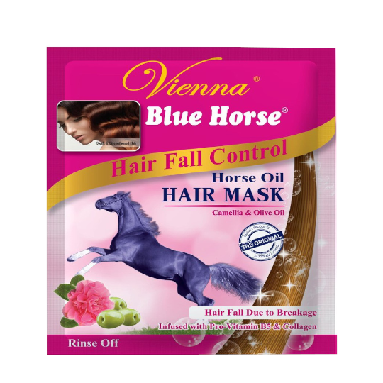 Vienna Blue Horse Hair Fall Control Hair Mask 25 ml Sachet - Kegunaan ...