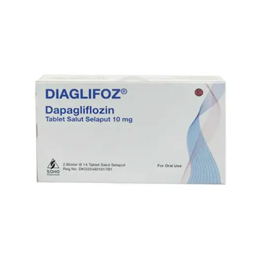 Diaglifoz 10 mg: Obat untuk menurunkan kadar gula darah.