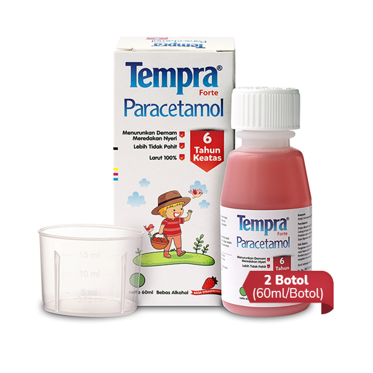 Tempra Forte Sirup Rasa Strawberry 60 ml 2 Botol - Hemat Borongan ...