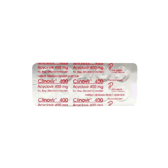 Clinovir 400 mg 10 Tablet - Kegunaan, Efek Samping, Dosis dan Aturan ...