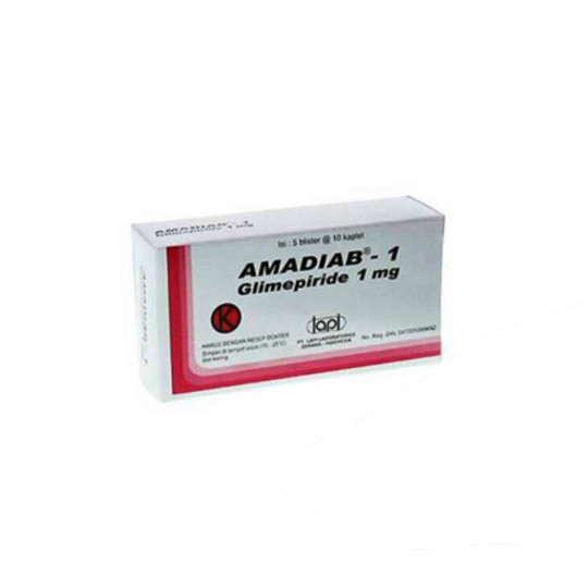Amadiab 1 mg 3 Strip (10 Kaplet/Strip) - Obat Rutin - Kegunaan, Efek ...