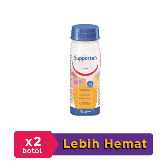 Supportan Drink Tropical Fruits 200 ml 2 Botol - Hemat Borongan ...